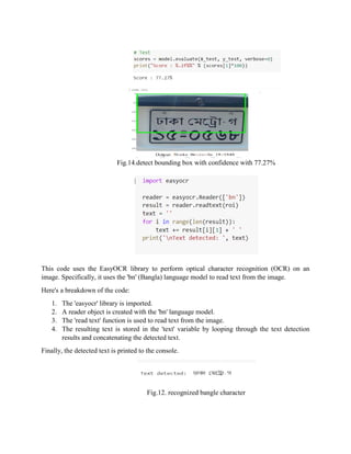 Automatic Number Plate Recognition System in Bangla using Deep Learning model(Report) | PDF