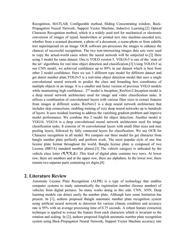 Automatic Number Plate Recognition System In Bangla Using Deep Learning