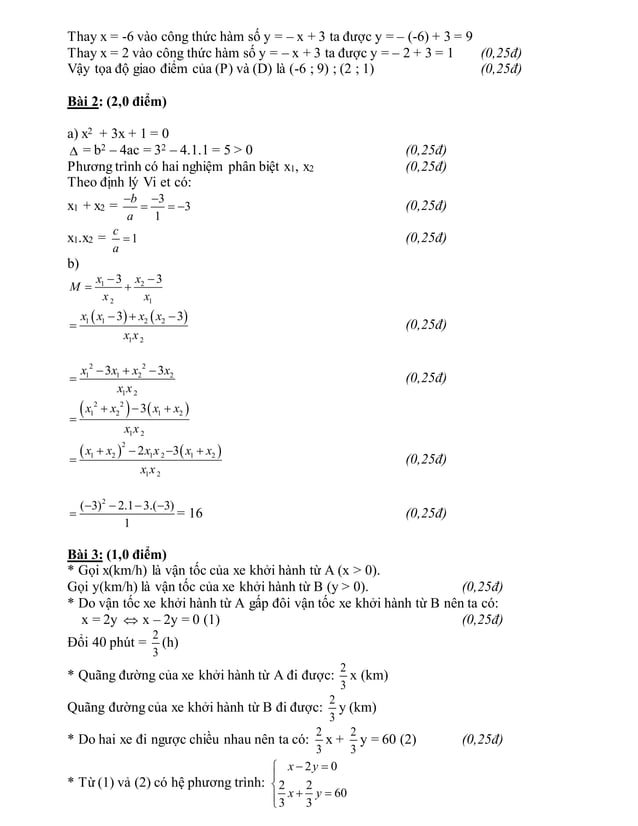 Đề Thi HK2 Toán 9 - THCS An Nhơn | PDF