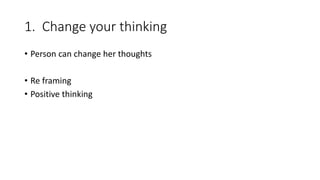 Stages, techniques and strategies to reduce stress | PPTX | Mental ...