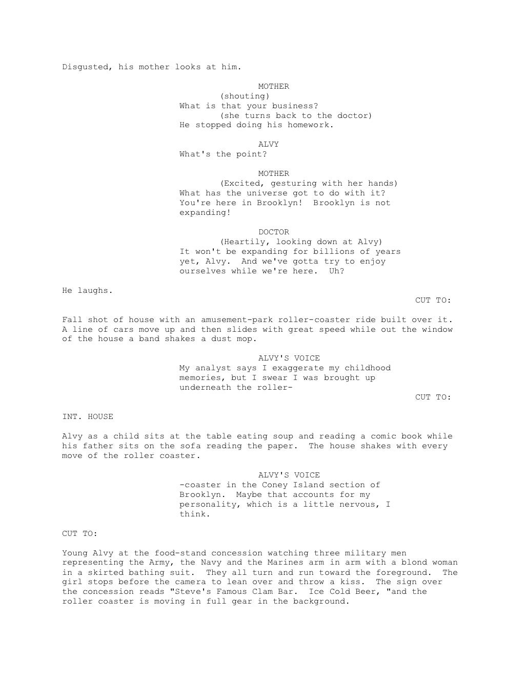Annie hall script