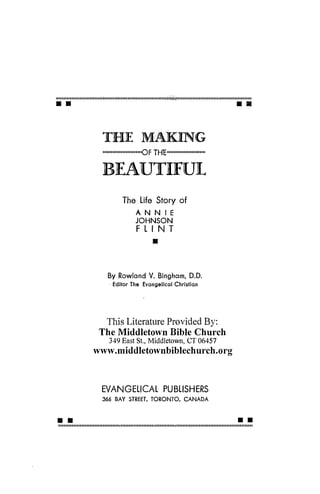 Annie Johnson Flint Biography - A Must read | PDF