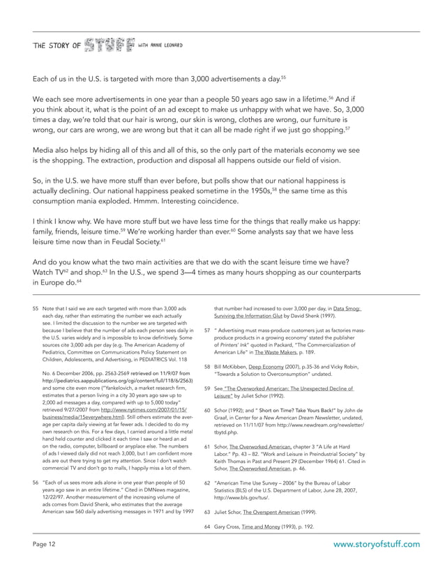 Annie Leonard Story Of Stuff Pdf