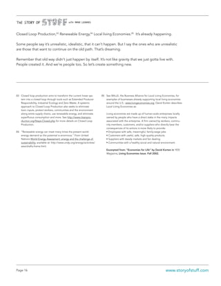 Annie leonard story of stuff | PDF