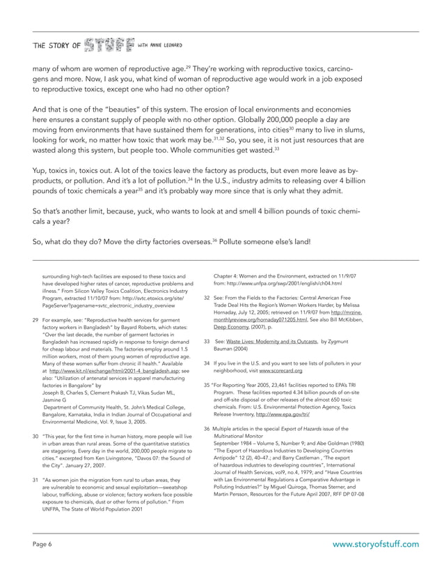 Annie leonard story of stuff | PDF