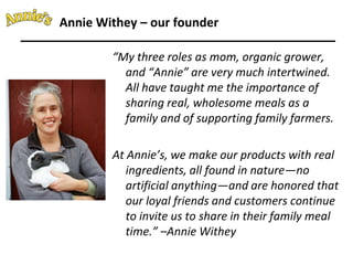 Annies, Inc. Overview | PDF | Agriculture | Industries