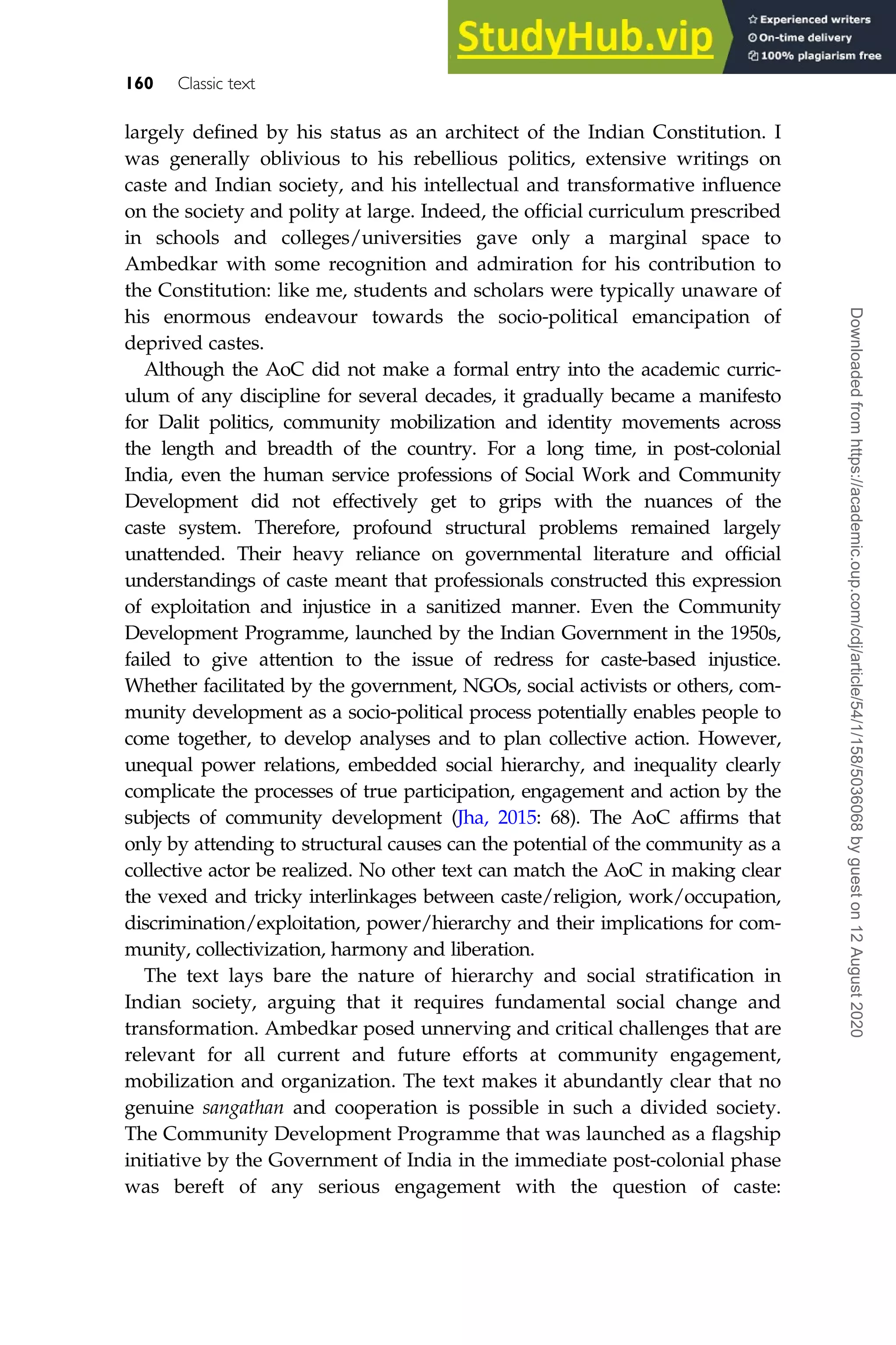 Annihilation Of Caste (The Annotated Critical Edition)1 | PDF