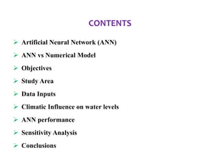 Ann in water level prediction | PPTX