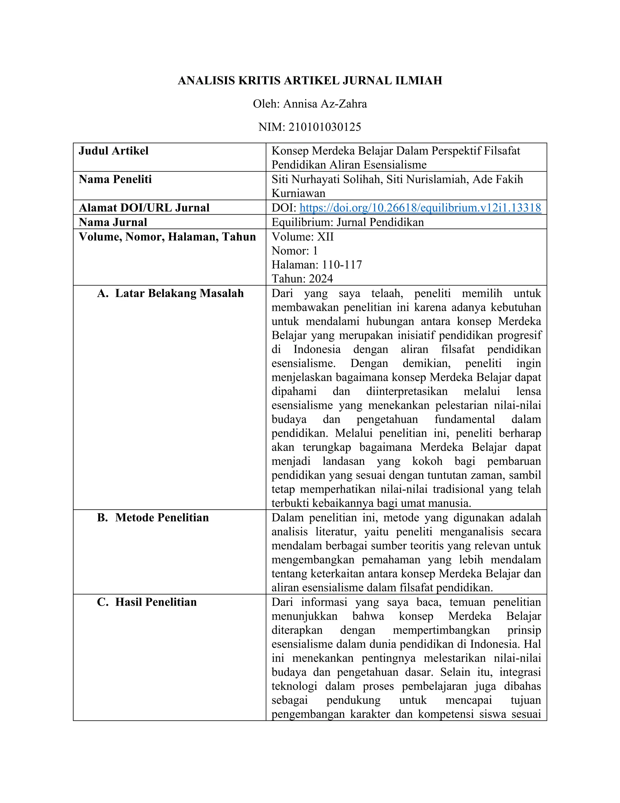 Annisa Az-zahra_2021 A_Analisis Kritis Jurnal.pdf