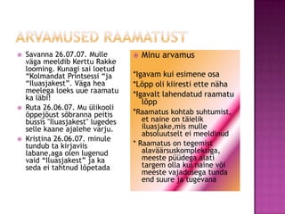 Anni Tedrema Kerttu Rakke | PPT