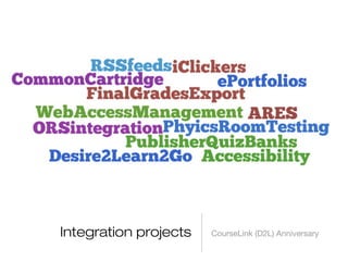 CourseLink & D2L anniversary celebration | PPT