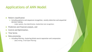 Ann model and its application | PPTX