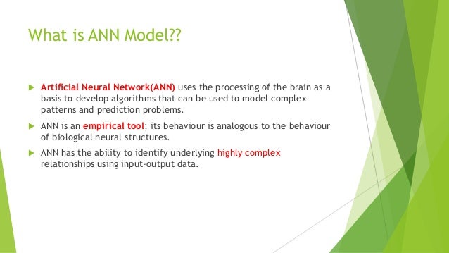 Ann model and its application