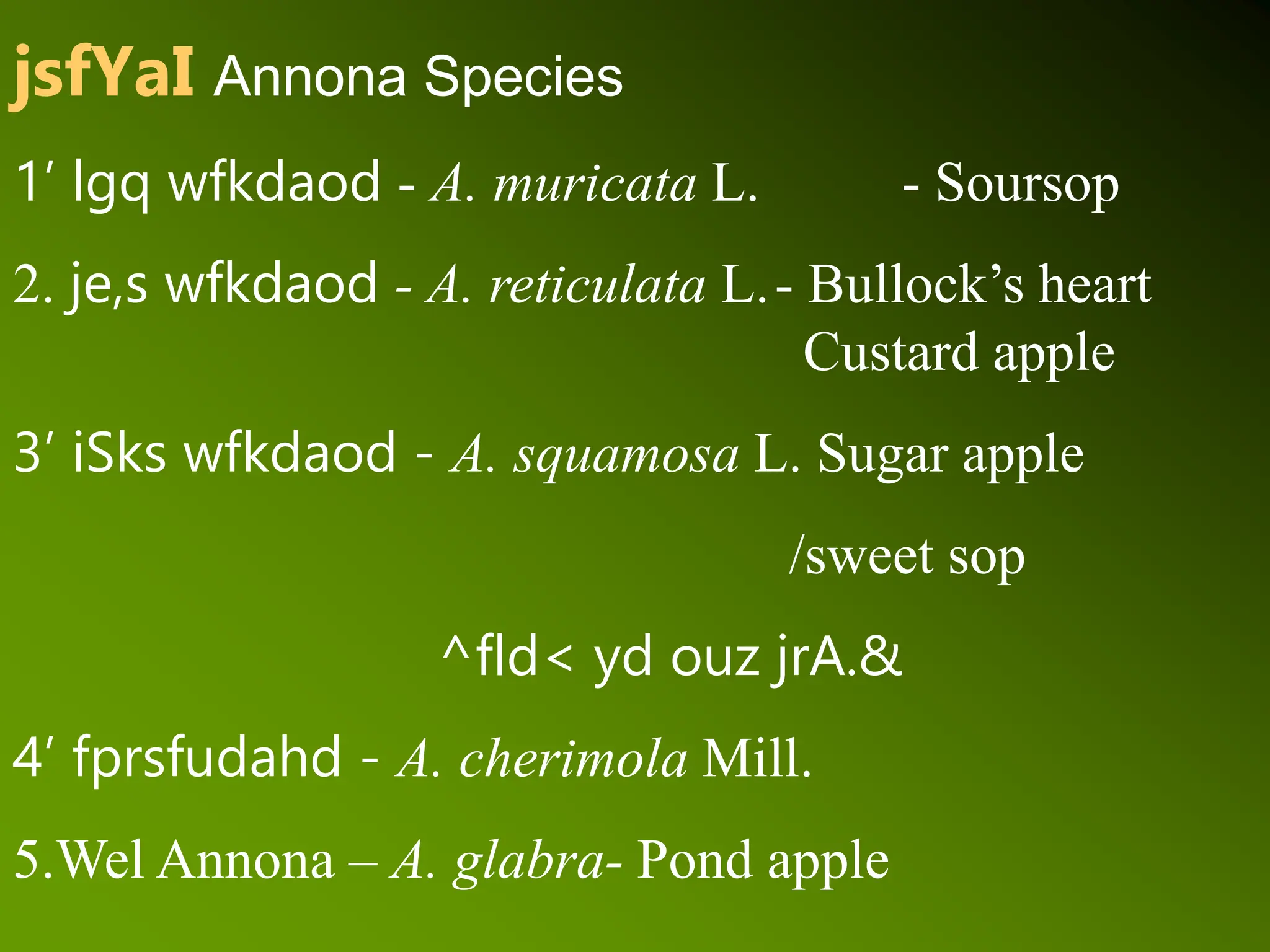 Annona fruit pollination and cultivation method .ppt | Gardening | Home ...