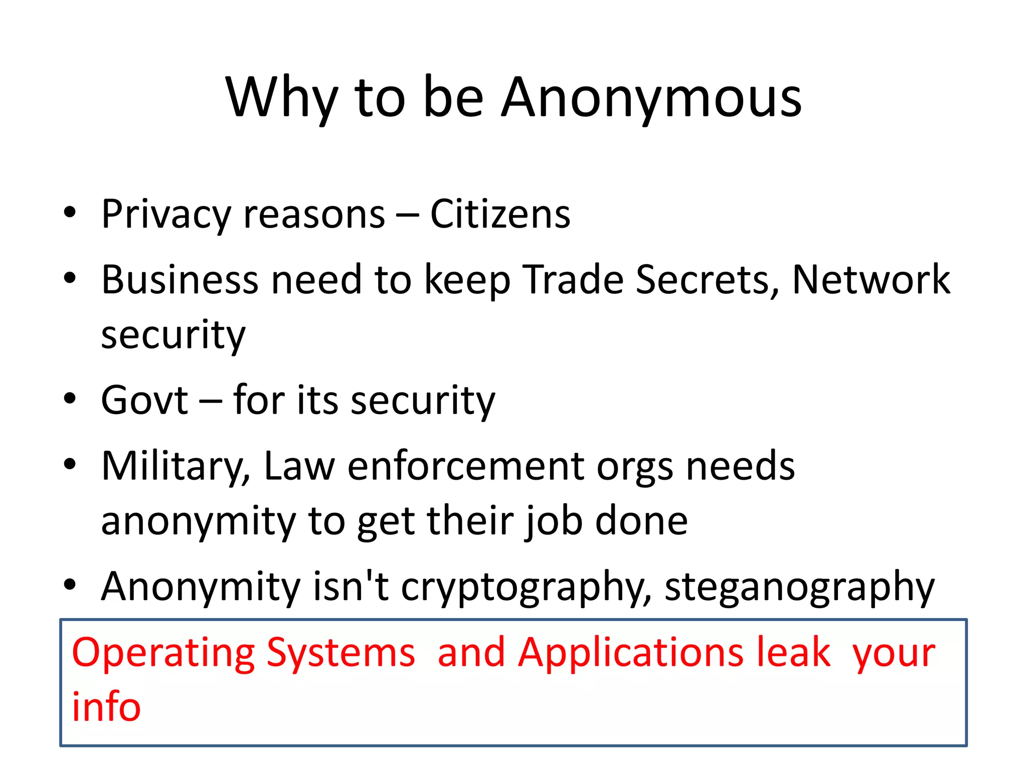 Anonymous Security Scanning and Browsing | PPTX