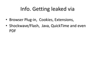 Anonymous Security Scanning and Browsing | PPTX