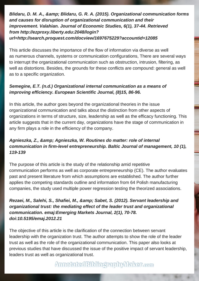 Annotated Bibliography Maker Sample | PDF