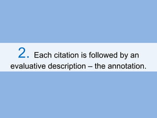 What is an annotated bibliography? For student nurses | PPTX
