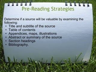 Annotated Bibliographies and Notetaking | PPT