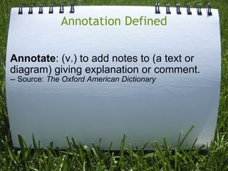 Annotated Bibliographies and Notetaking | PPT