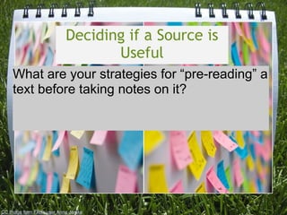 Annotated Bibliographies and Notetaking | PPT