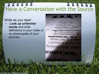 Annotated Bibliographies and Notetaking | PPT