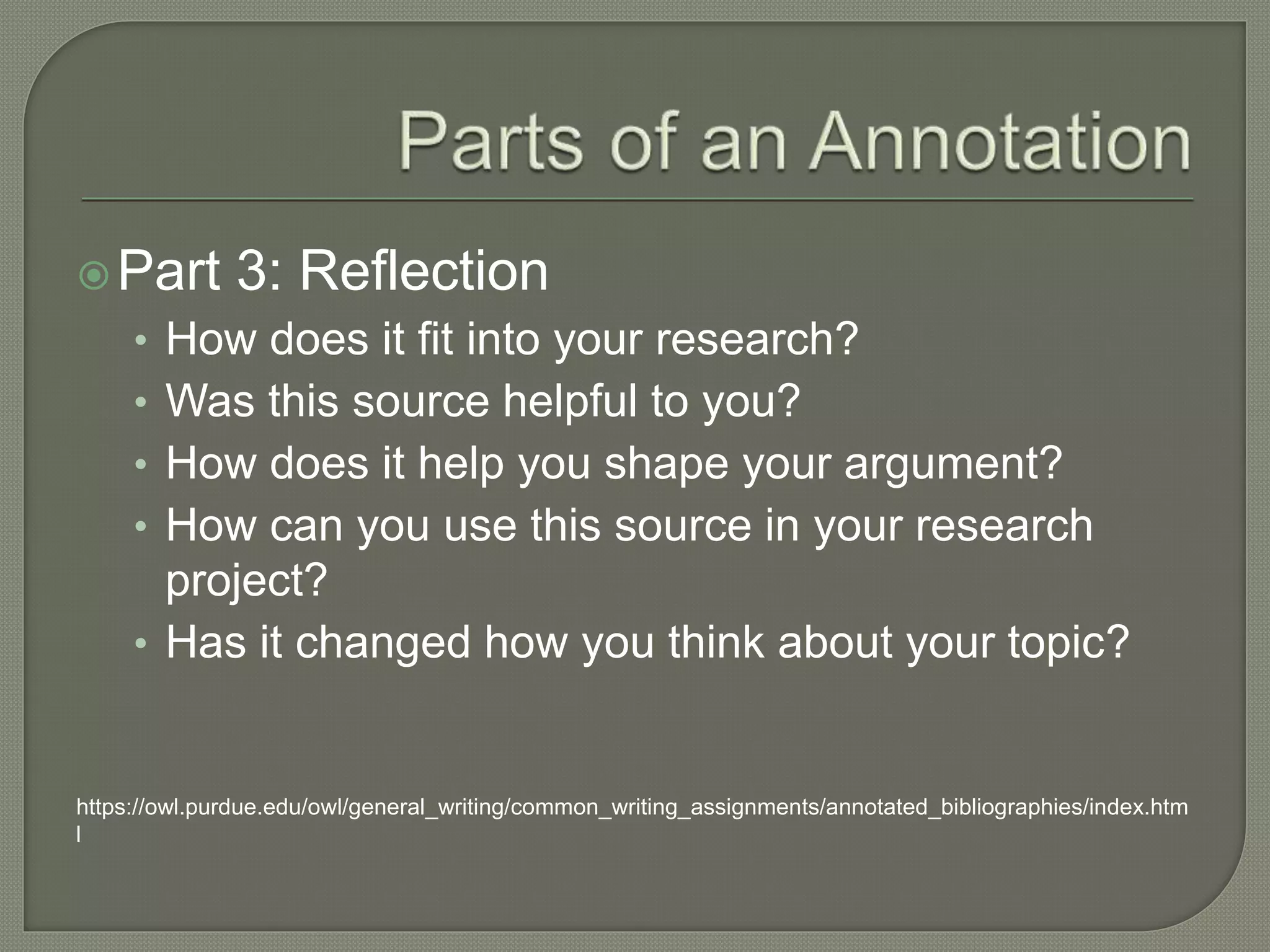 Annotated Bibliographies in APA | PPTX