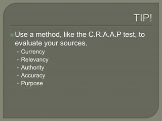 Annotated Bibliographies in APA | PPTX
