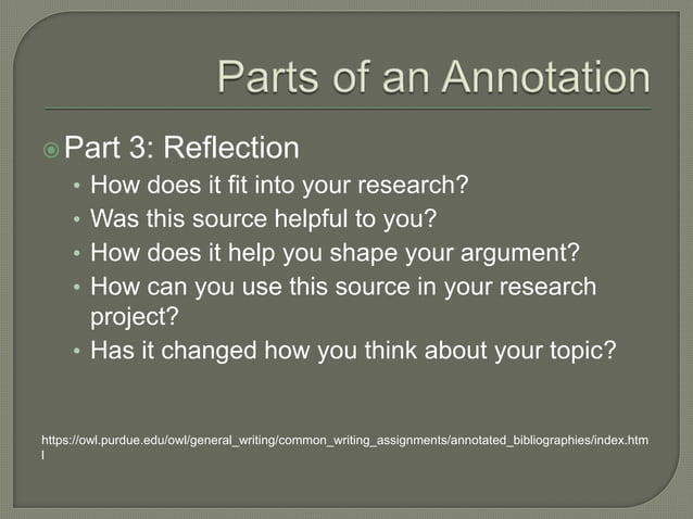 Annotated Bibliographies in APA | PPTX
