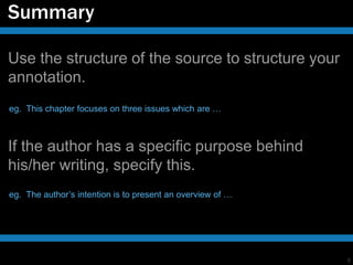 Annotated Bibliographies - Visual Art | PPTX