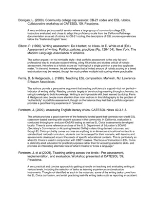 Annotated Bibliography | PDF