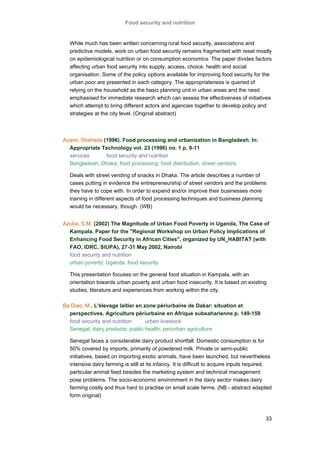 Annotated Bibliography on Urban Agriculture | PDF