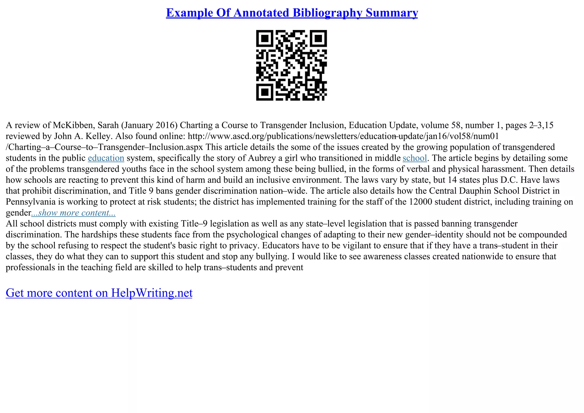 Annotated Bibliography Examples | PPT