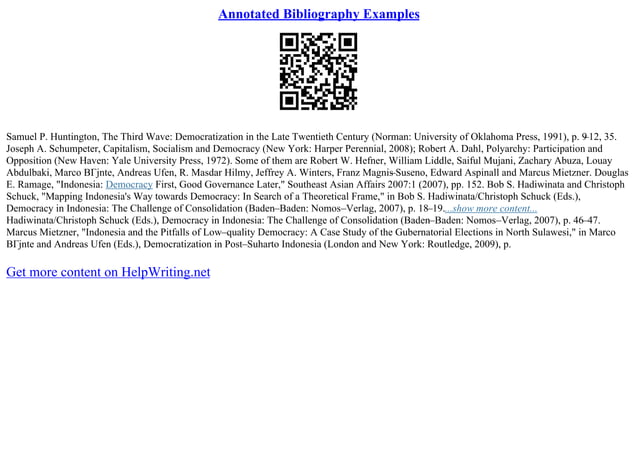 Annotated Bibliography Examples | PDF | Educational Assessment | Education