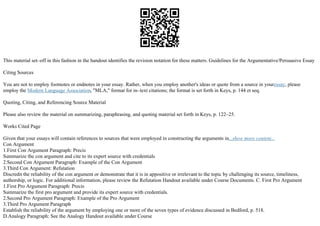 Annotated Bibliography Examples | PDF