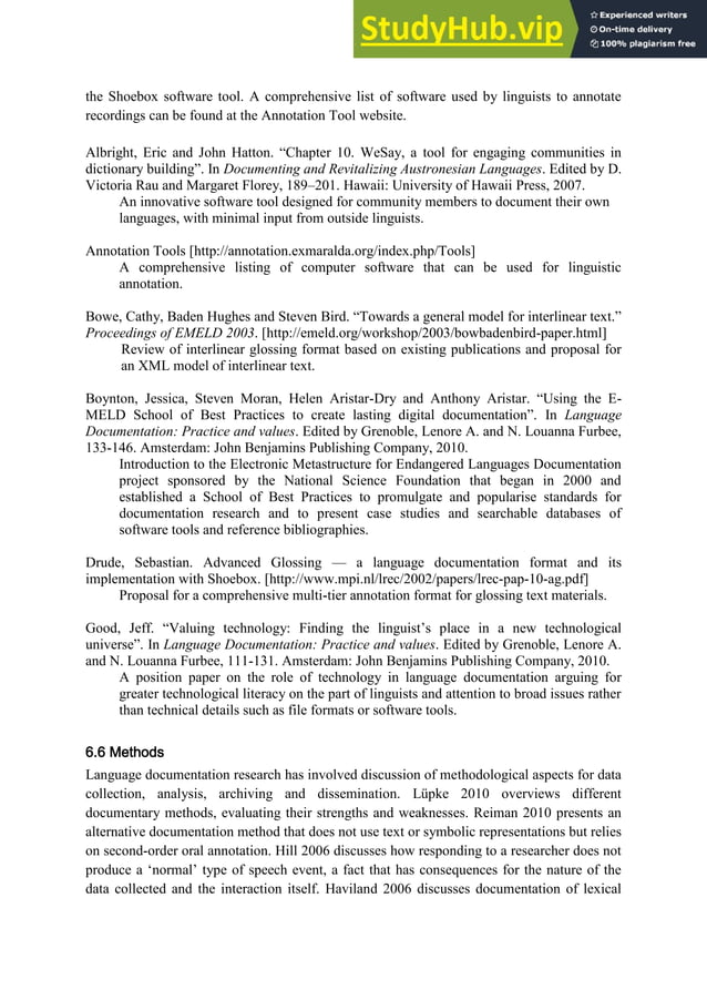 Annotated Bibliography Of Language Documentation | PDF