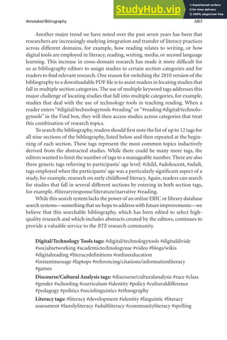 Annotated Bibliography Of Research In The Teaching Of English | PDF