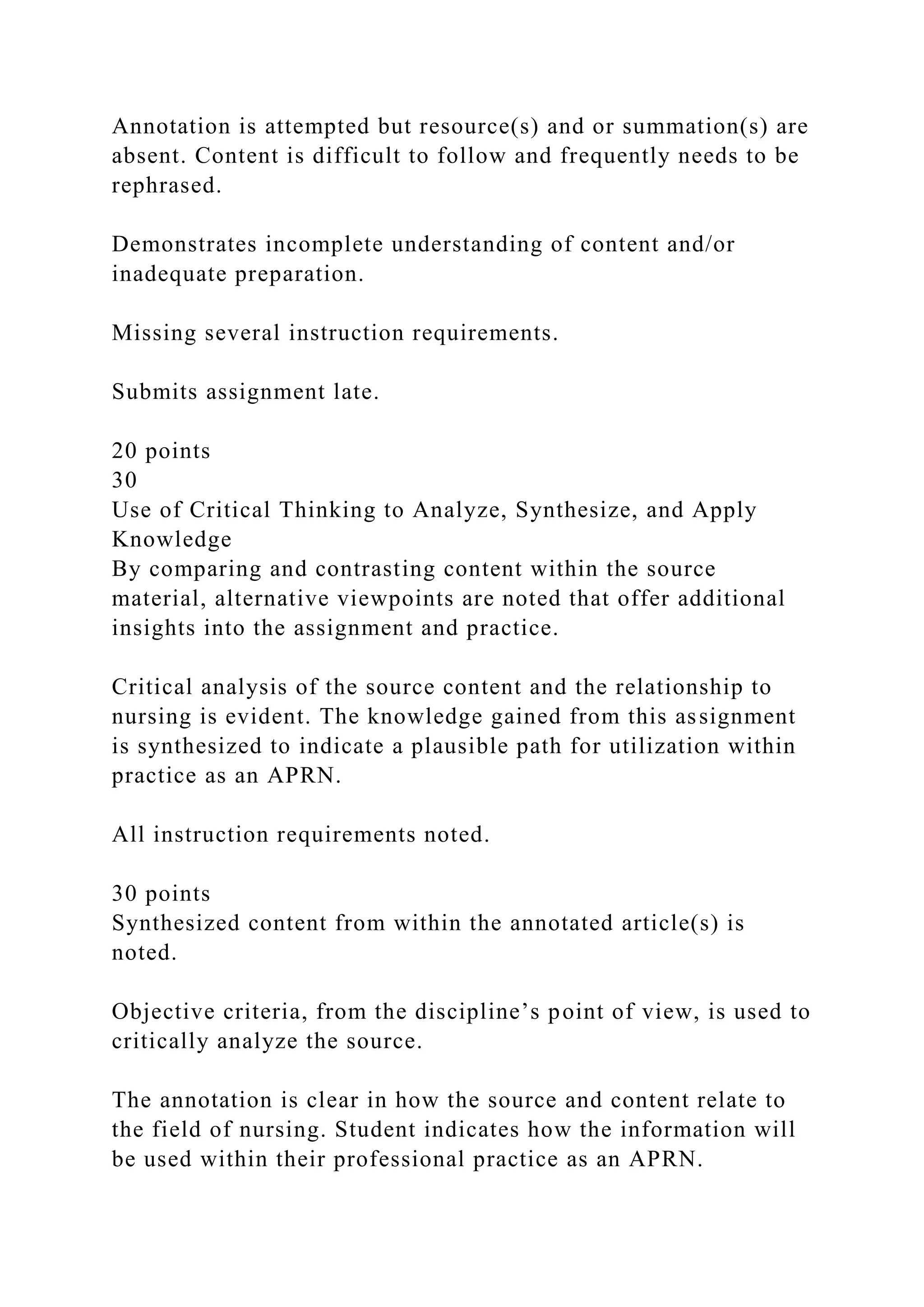 Annotated Bibliography Rubric – 100 PointsCriteriaExemplaryE.docx