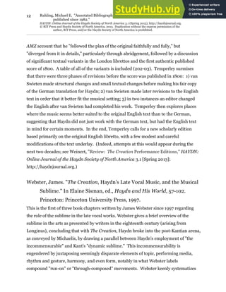 Annotated Bibliography The Creation | PDF