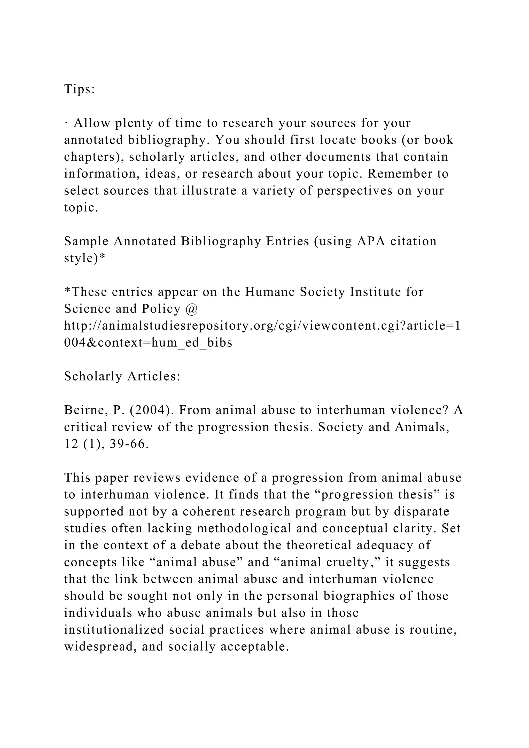 Annotated Bibliographythis Is A Major Assignment In The Coursedocx