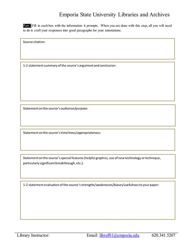 Annotated Bibliography Worksheet Docx Desktop Publishing Computer