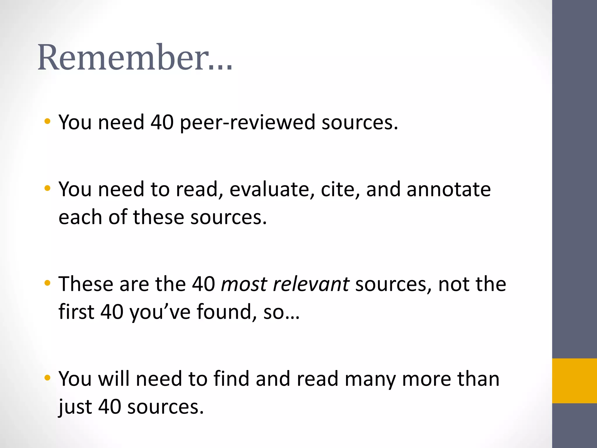 Annotated Bibliographies: Step by Step Guide | PPT