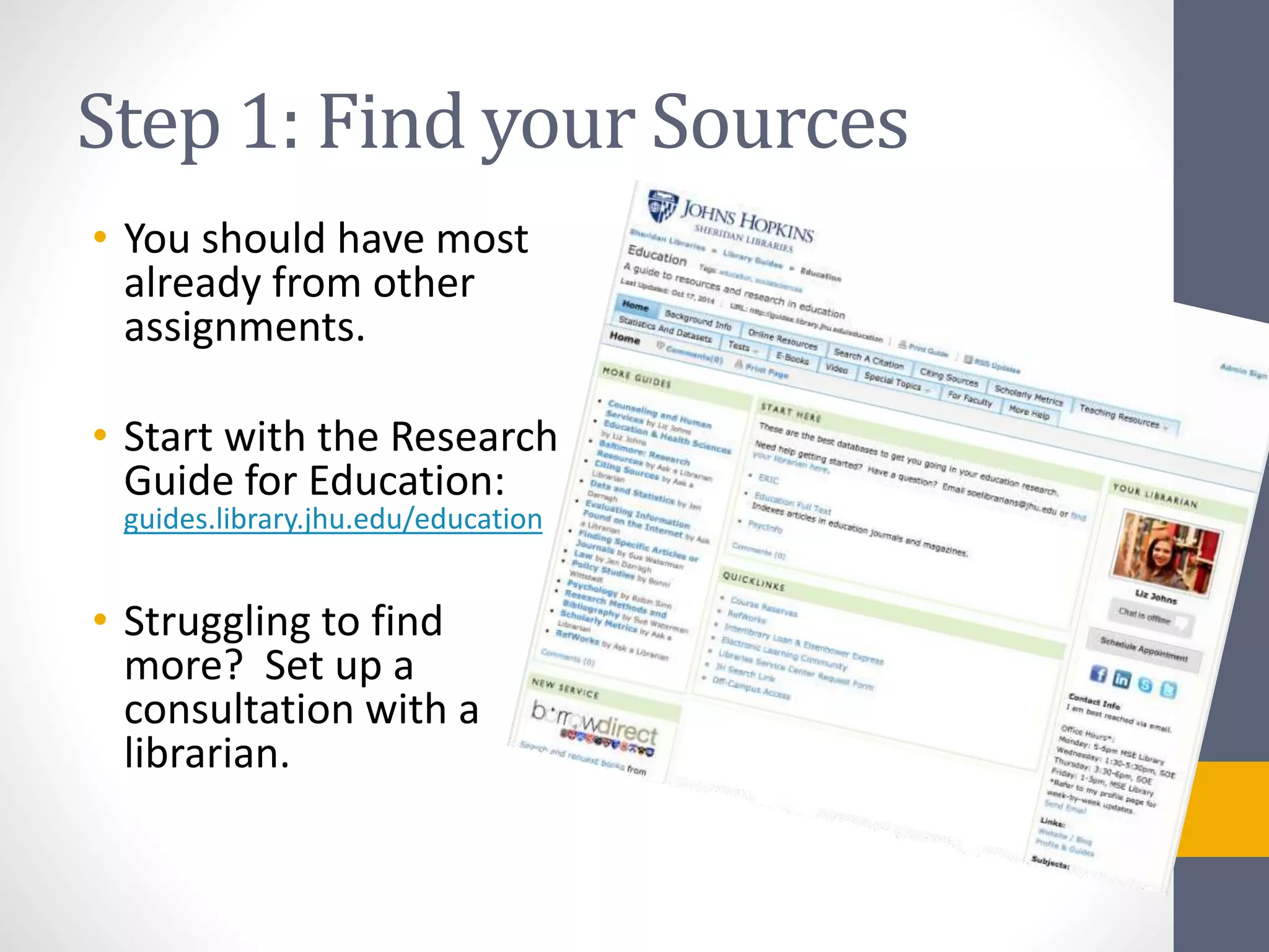 Annotated Bibliographies: Step by Step Guide | PPT