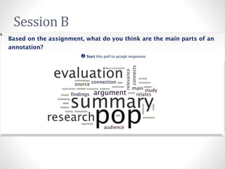 Annotated Bibliographies: Step by Step Guide | PPT