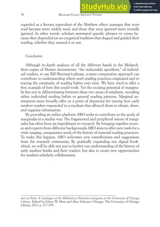 Annotated Books Online And The History Of Early Modern Reading ...