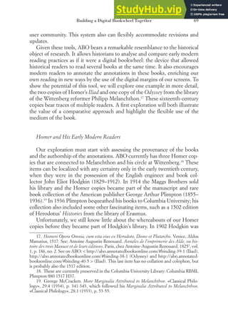 Annotated Books Online And The History Of Early Modern Reading ...