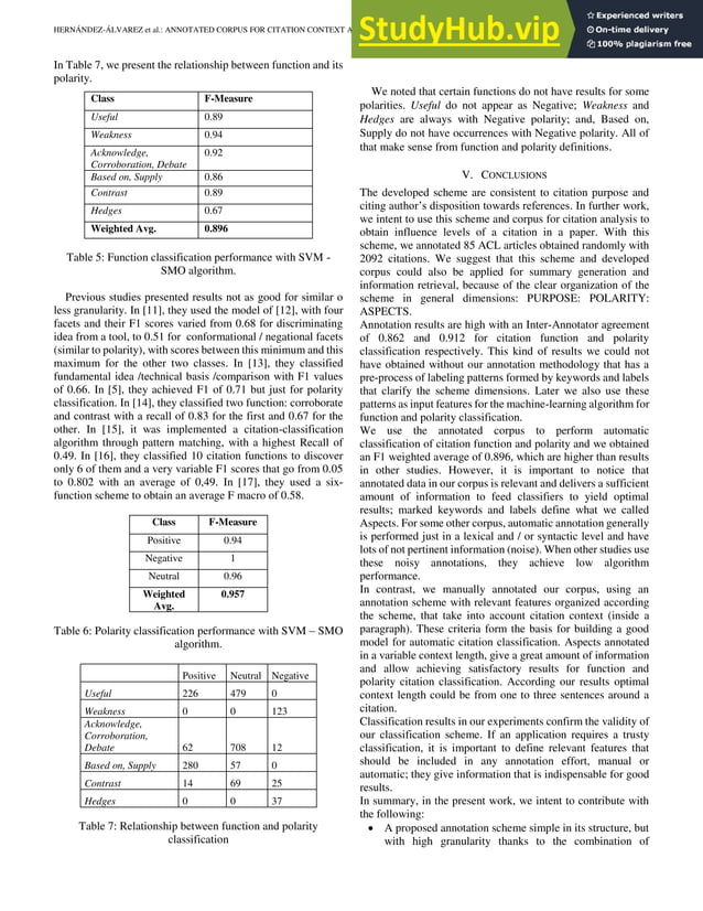 Annotated Corpus For Citation Context Analysis | PDF