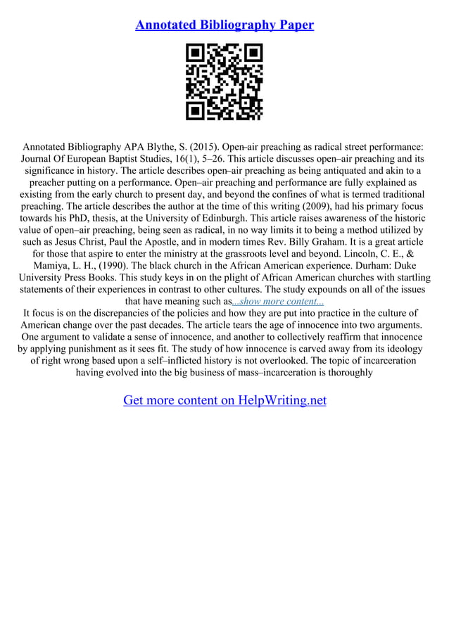 Annotated Essay Example | PDF