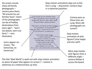 Annotated lyrics | PPTX