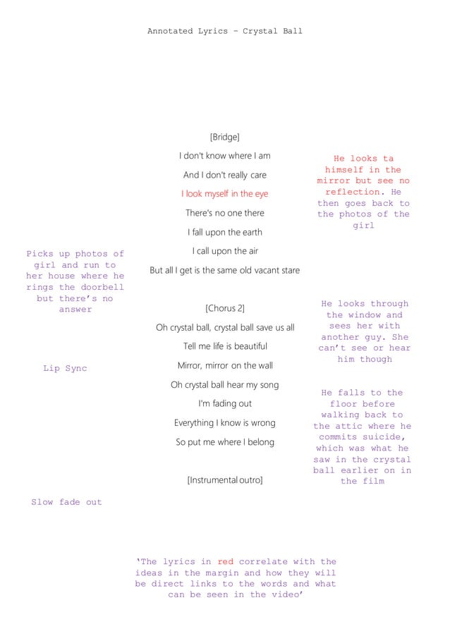 Annotated lyrics | DOCX